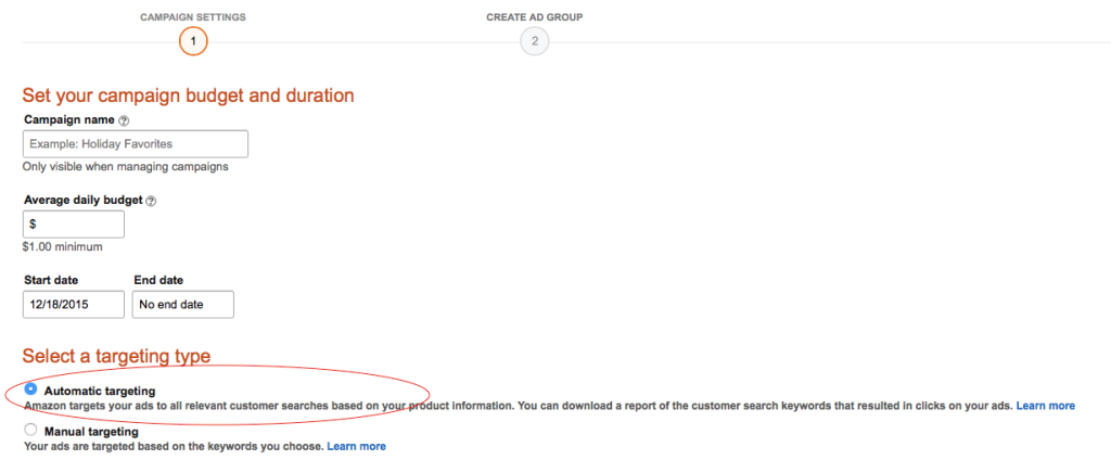 Get Started With Amazon PPC -Auto Targeting Campaigns